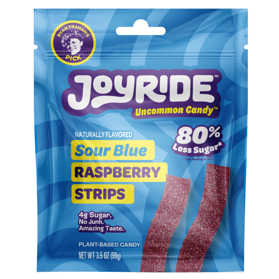 sour blue raspberry strips – JOYRIDE