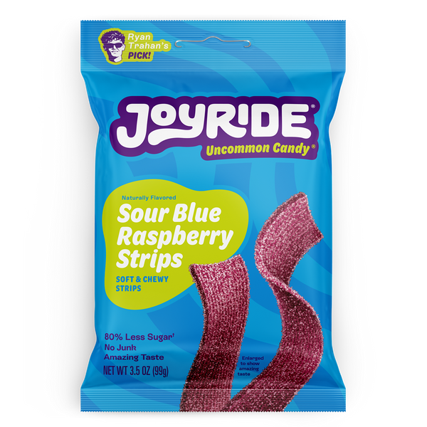 sour blue raspberry strips – JOYRIDE