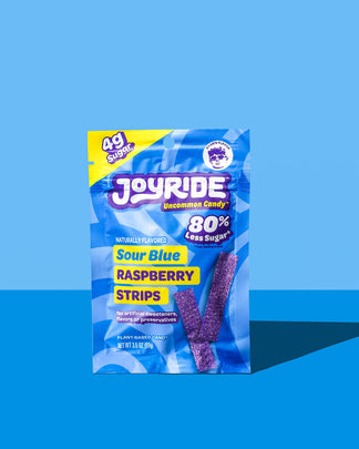 sour blue raspberry strips – JOYRIDE