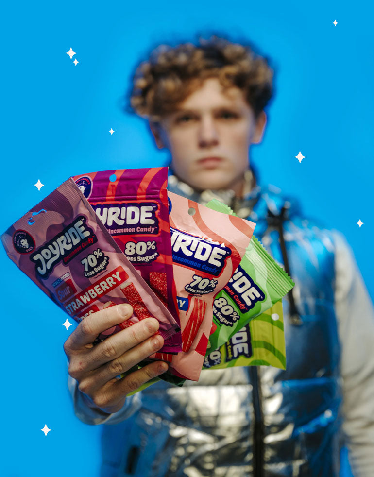 a collection of our revolutionary candy – JOYRIDE