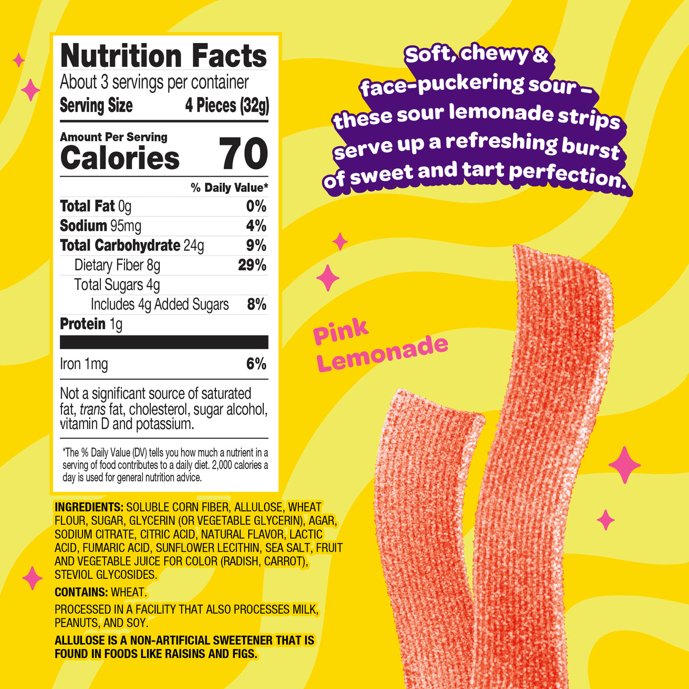 sour pink lemonade strips – JOYRIDE