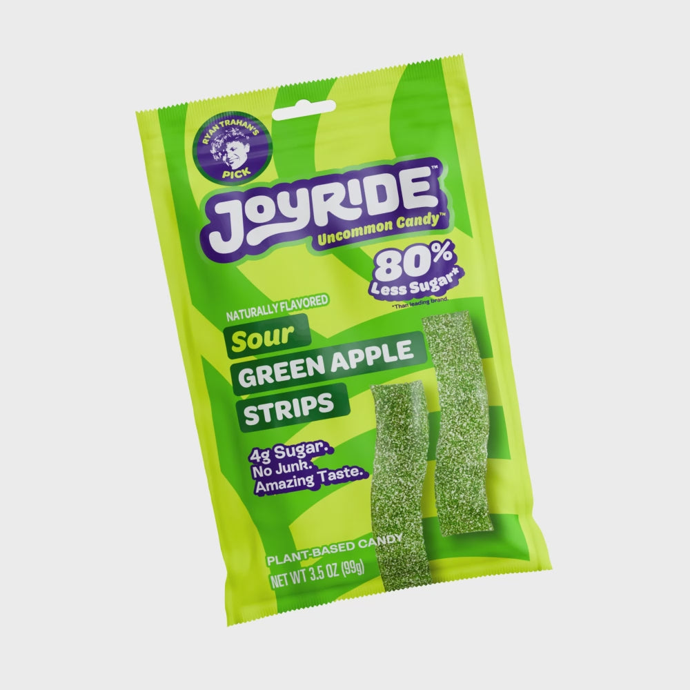 sour green apple strips – JOYRIDE